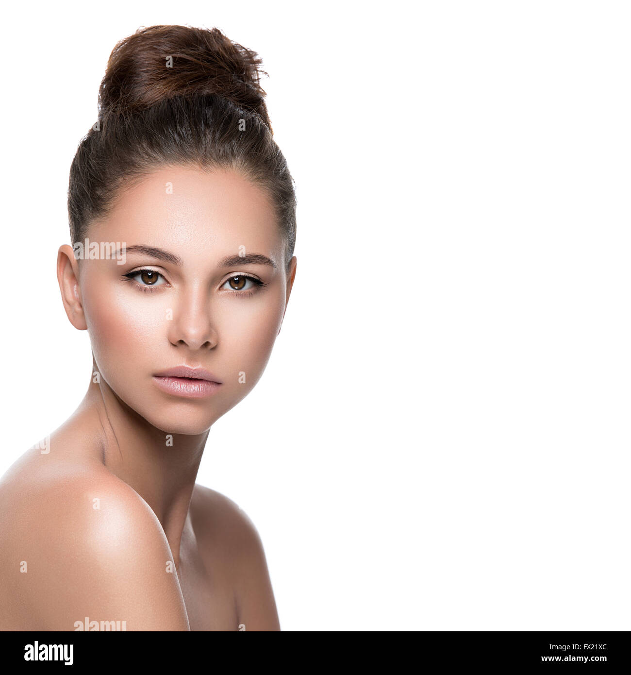 Beautiful girl with perfect skin Stock Photo - Alamy