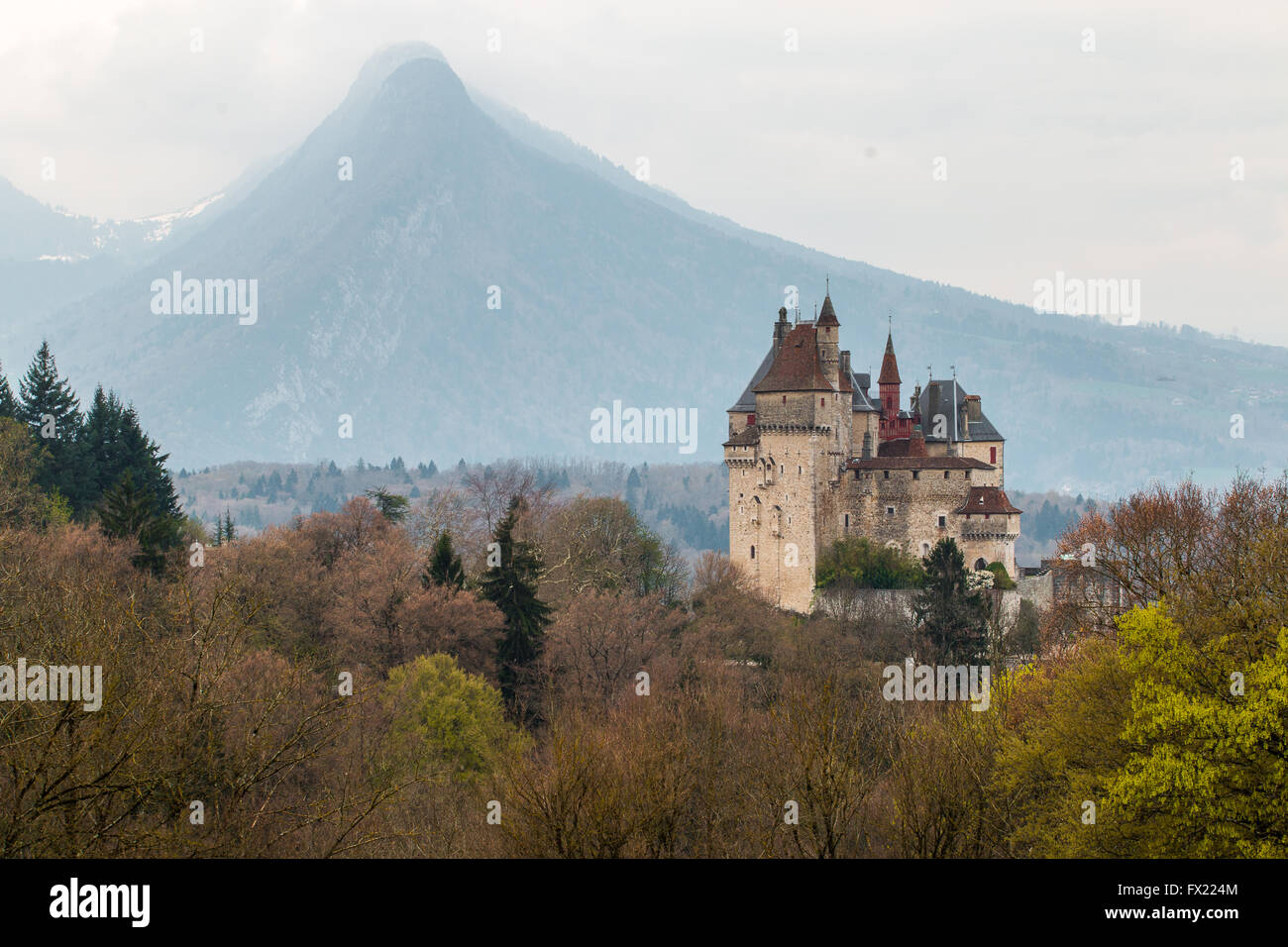 The Castle Chateau de Menthon Saint Bernard Lake Annecy Lac Rhone Alpes ...