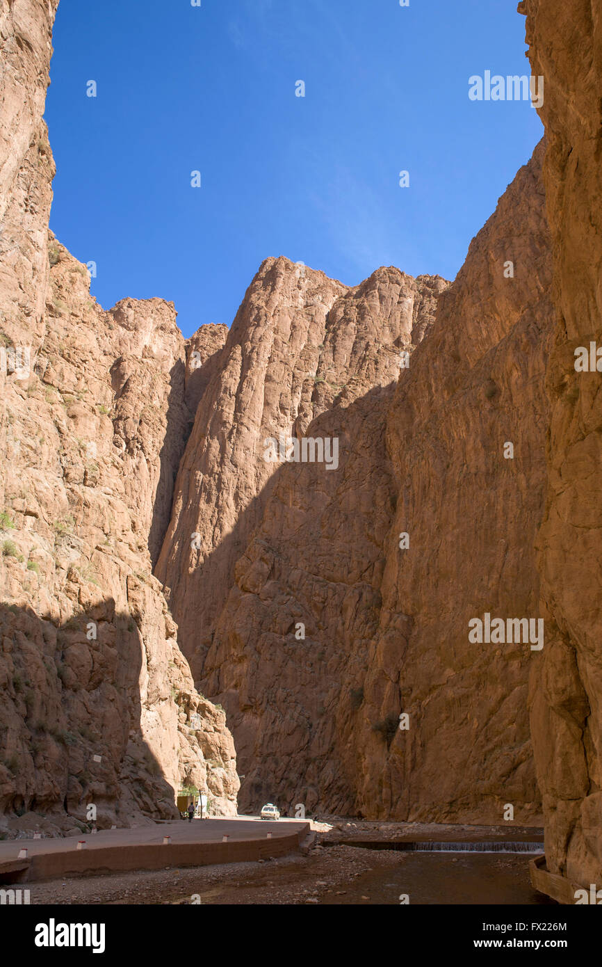 Todgha Gorge, a canyon in the eastern part of the High Atlas Mountains ...