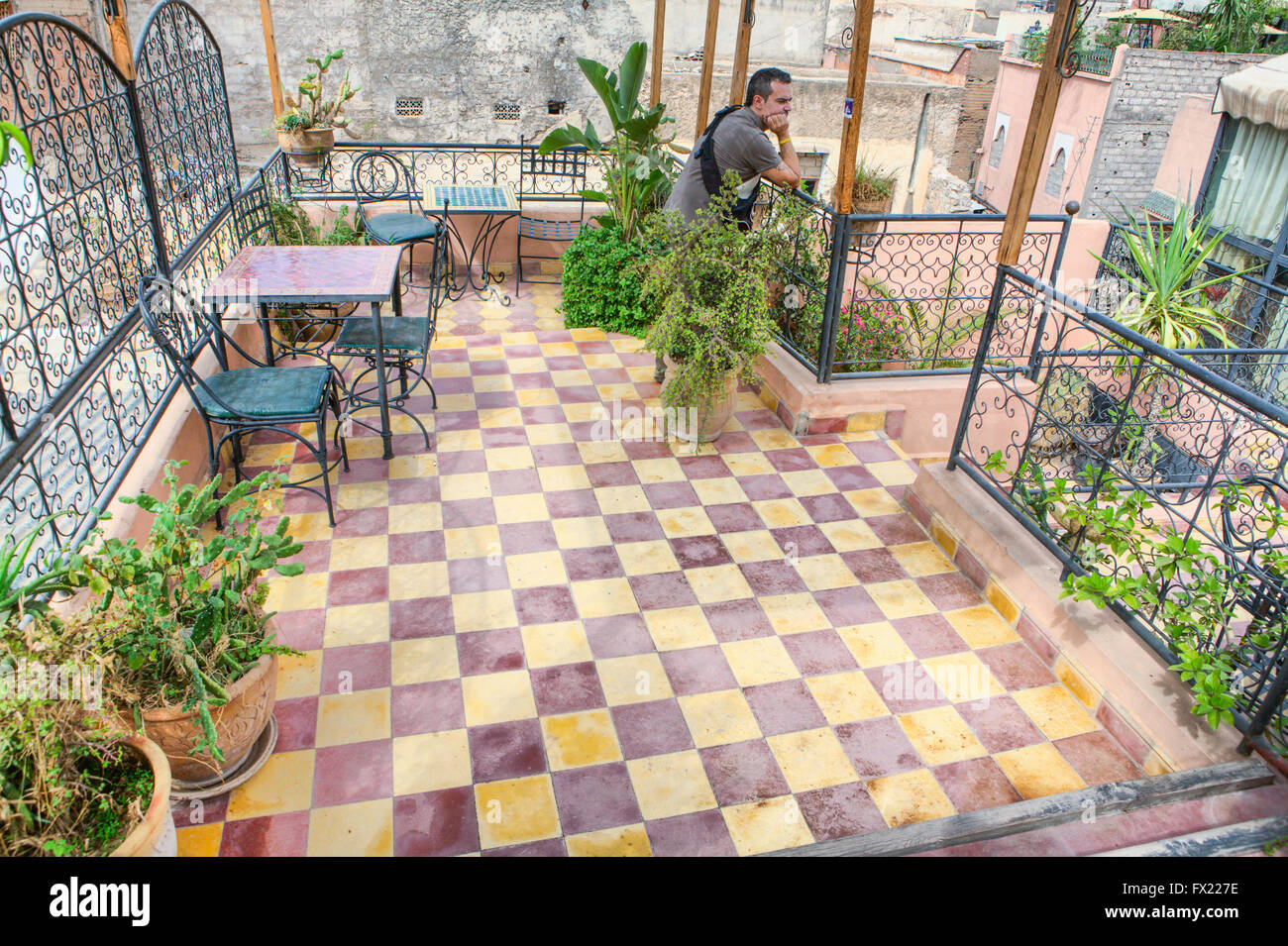 Typical moroccan roof terrace in hi-res stock photography and images ...