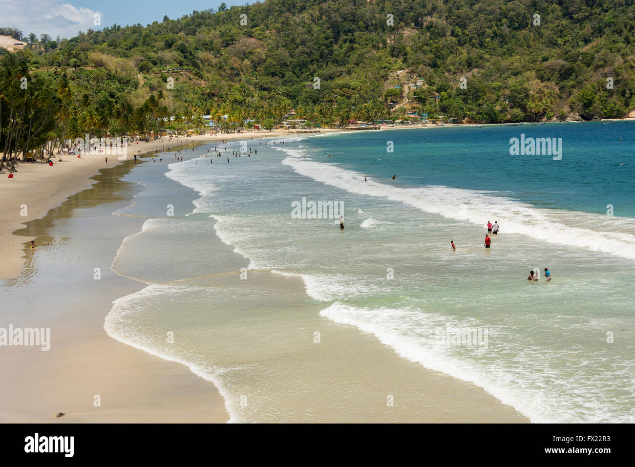 A beautiful day at Maracas Beach,Trinidad Stock Photo - Alamy