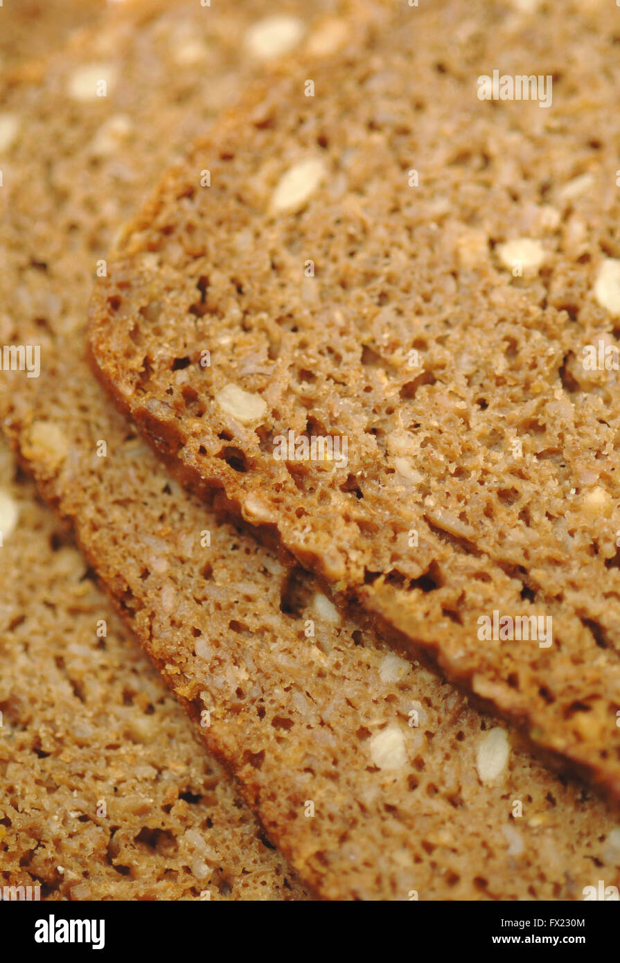 Organic whole wheat bread background Stock Photo - Alamy