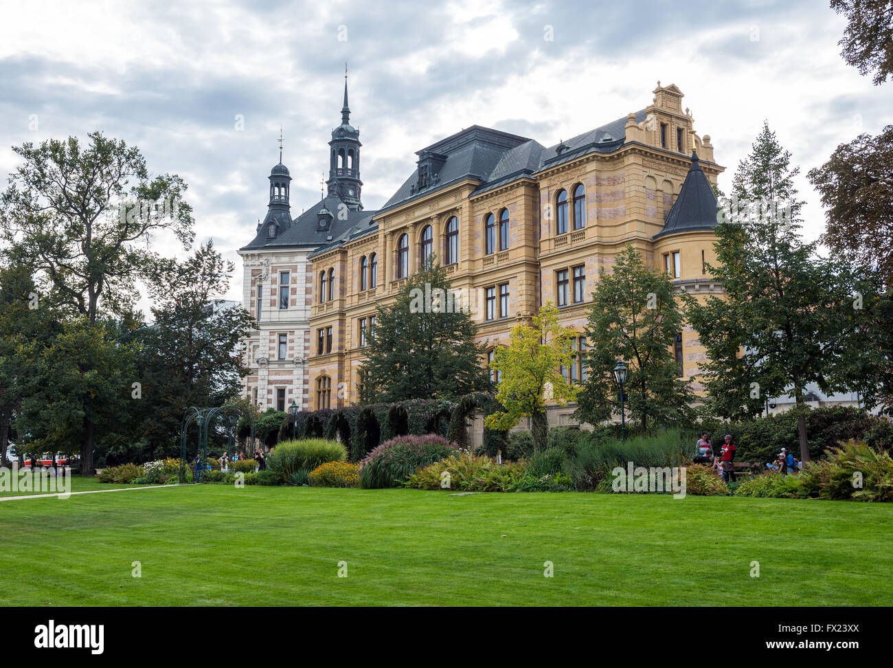 Neo-Renaissance building of West Bohemia Museum in Pilsen city, Czech ...