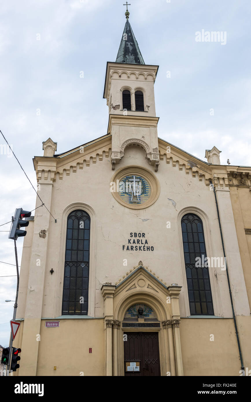 Czechoslovak Hussite Church at Husova Street in Pilsen city, Czech ...