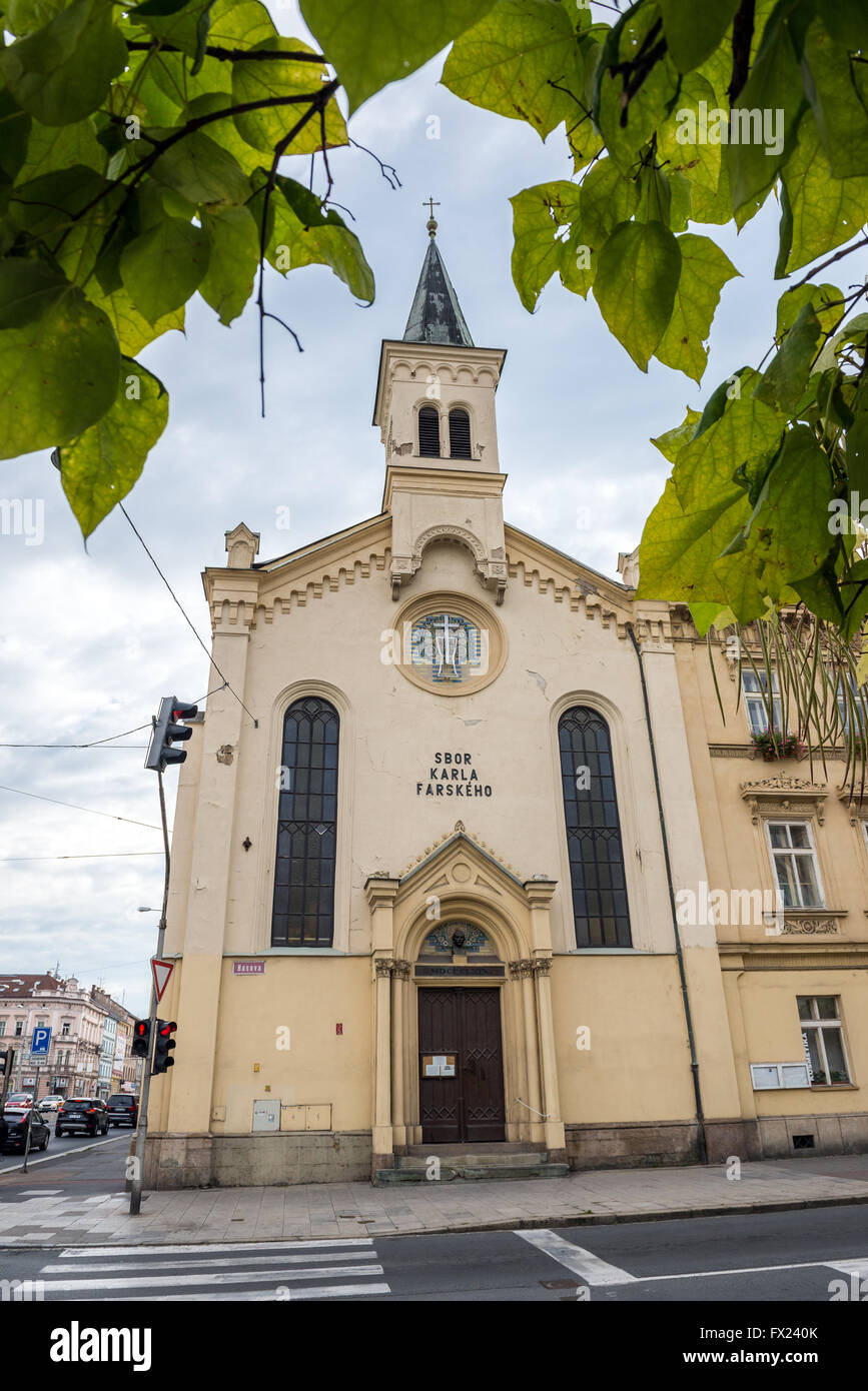 Czechoslovak Hussite Church at Husova Street in Pilsen city, Czech ...