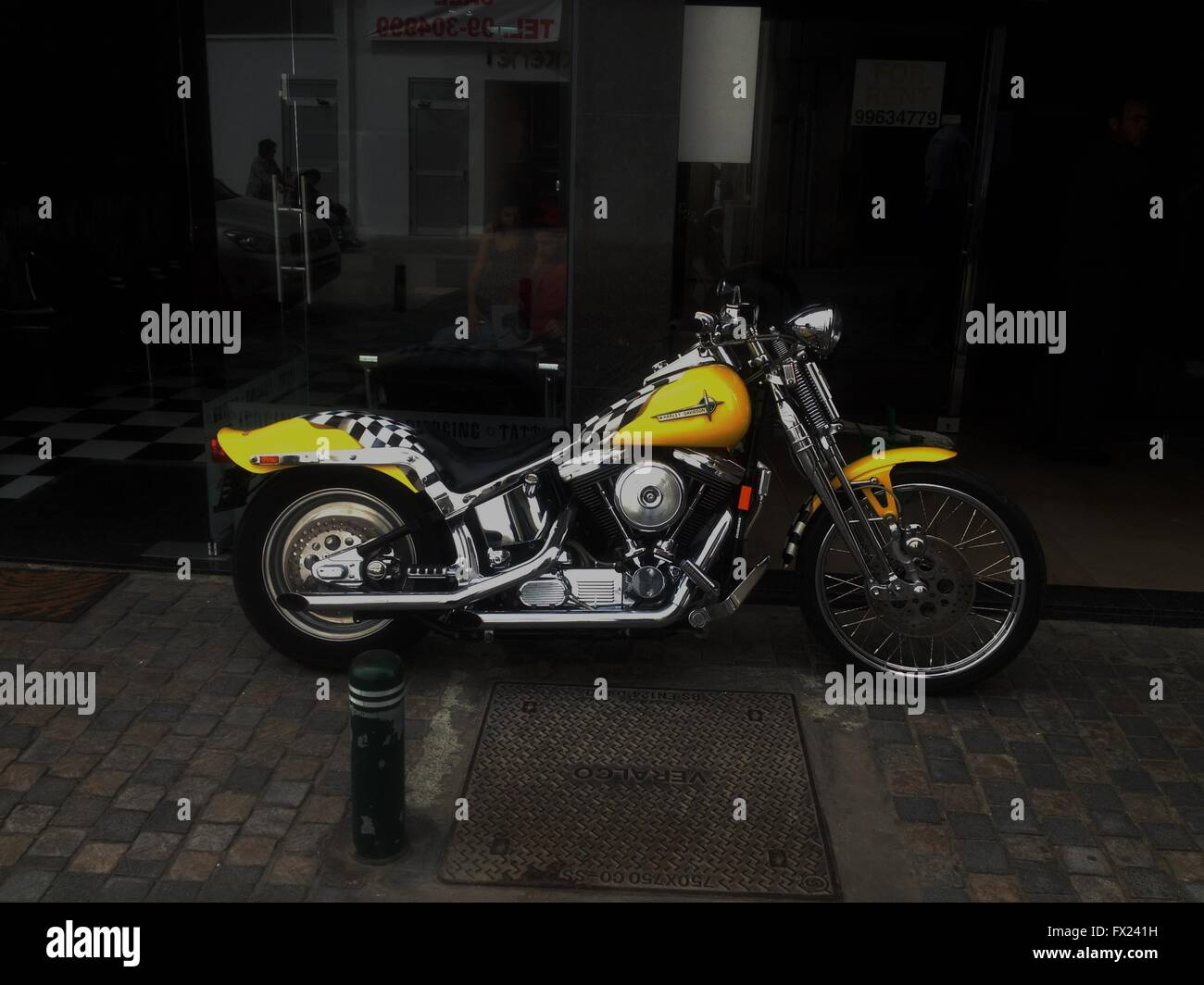 Yellow motorbike hi-res stock photography and images - Alamy