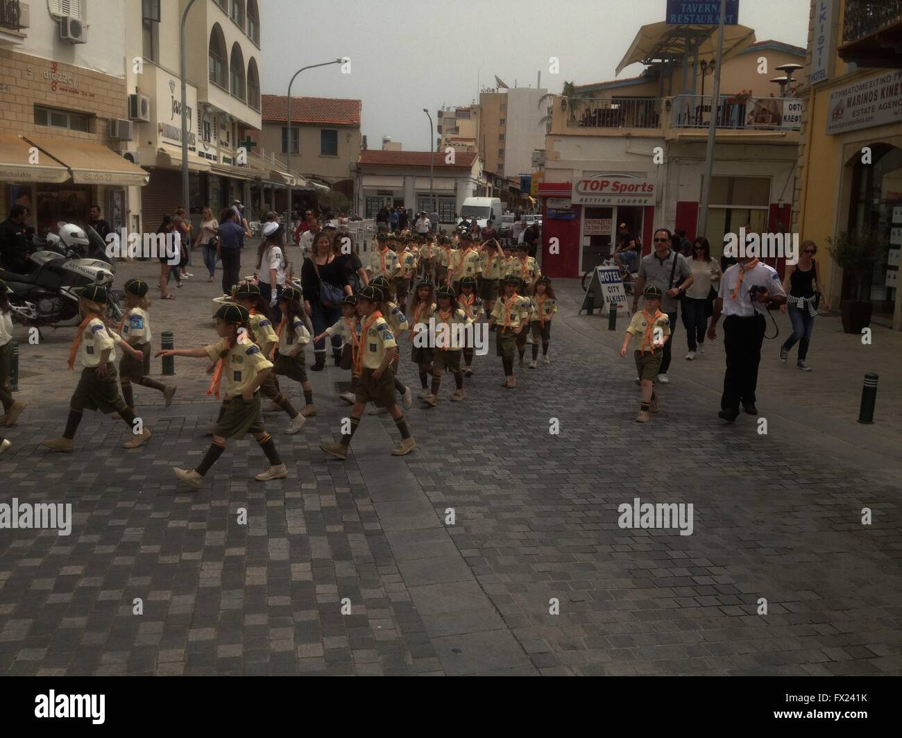 Children marching school hi-res stock photography and images - Alamy