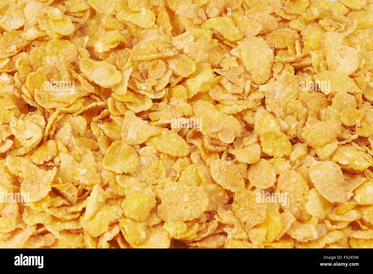 Closeup image of crunchy ecological cornflakes Stock Photo - Alamy