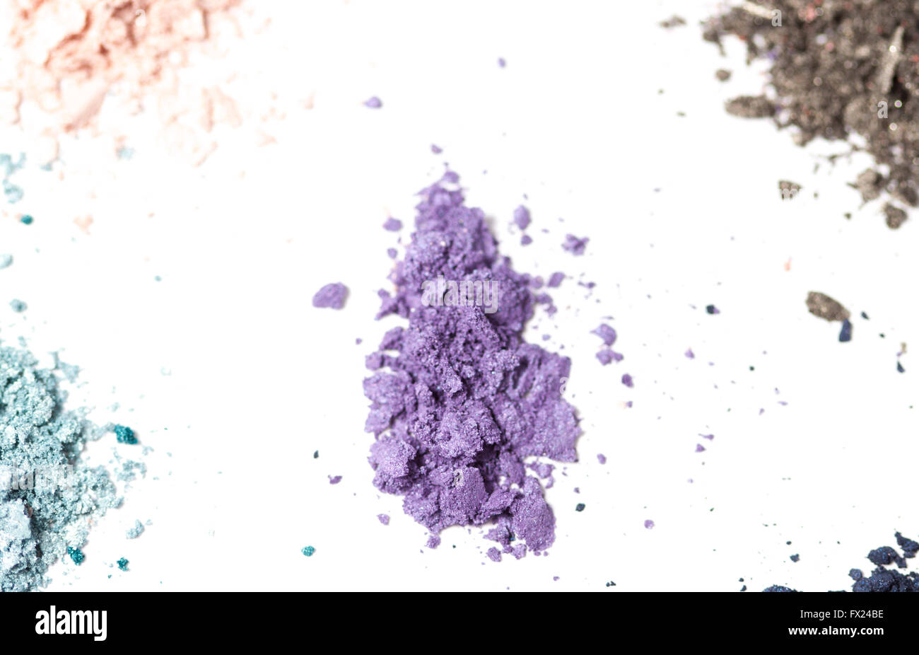 broken eye shadow Stock Photo - Alamy