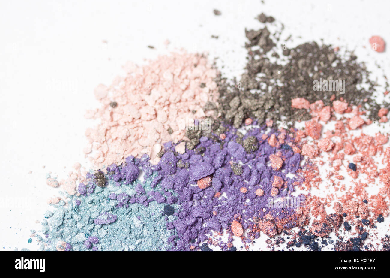 broken eye shadow Stock Photo - Alamy