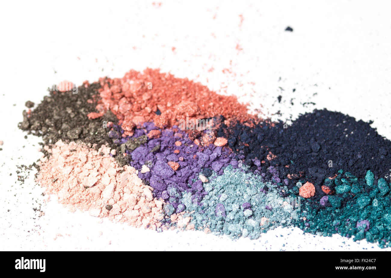 broken eye shadow Stock Photo - Alamy