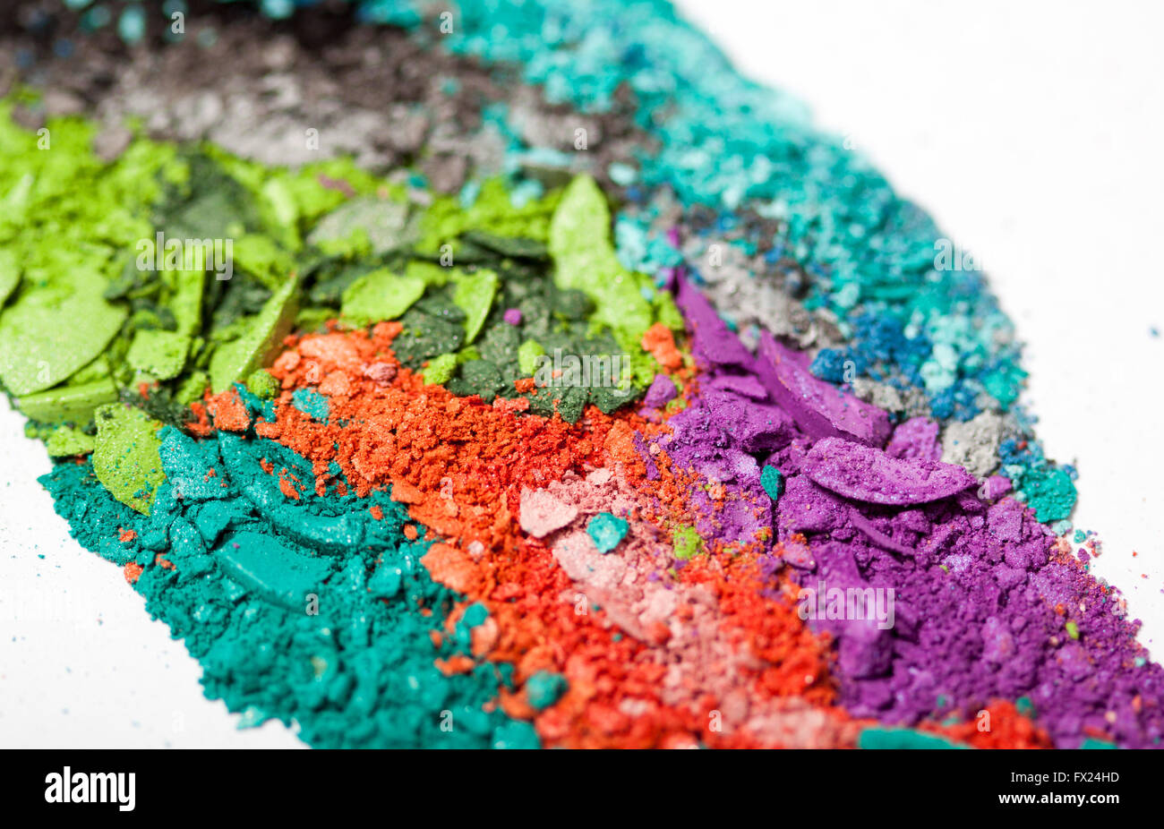 broken eye shadow Stock Photo - Alamy