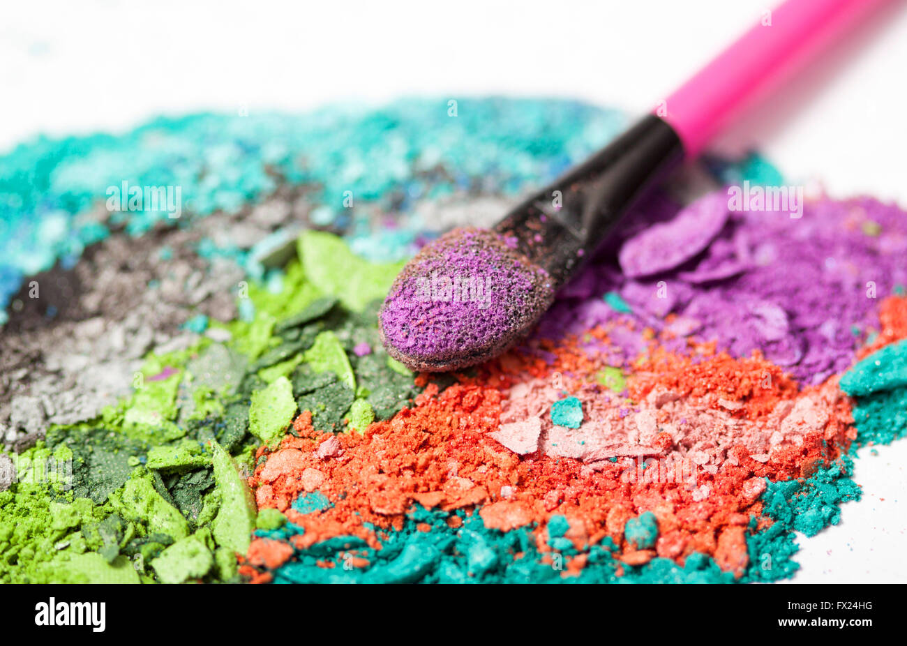 broken eye shadow Stock Photo - Alamy