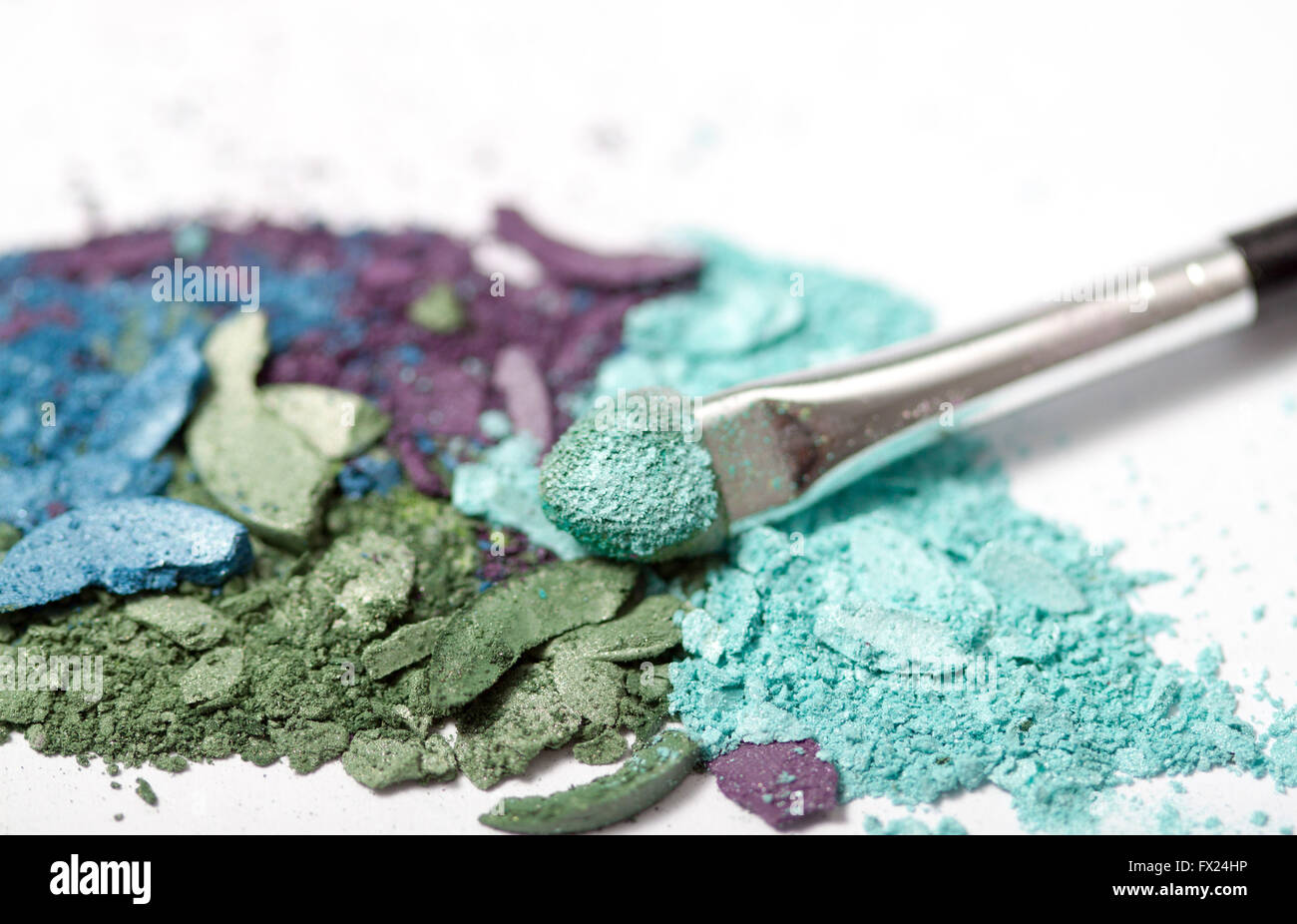 broken eye shadow Stock Photo - Alamy