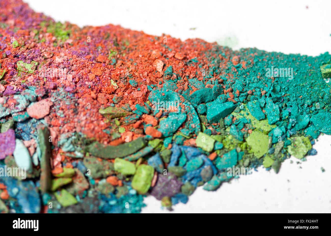 broken eye shadow Stock Photo - Alamy