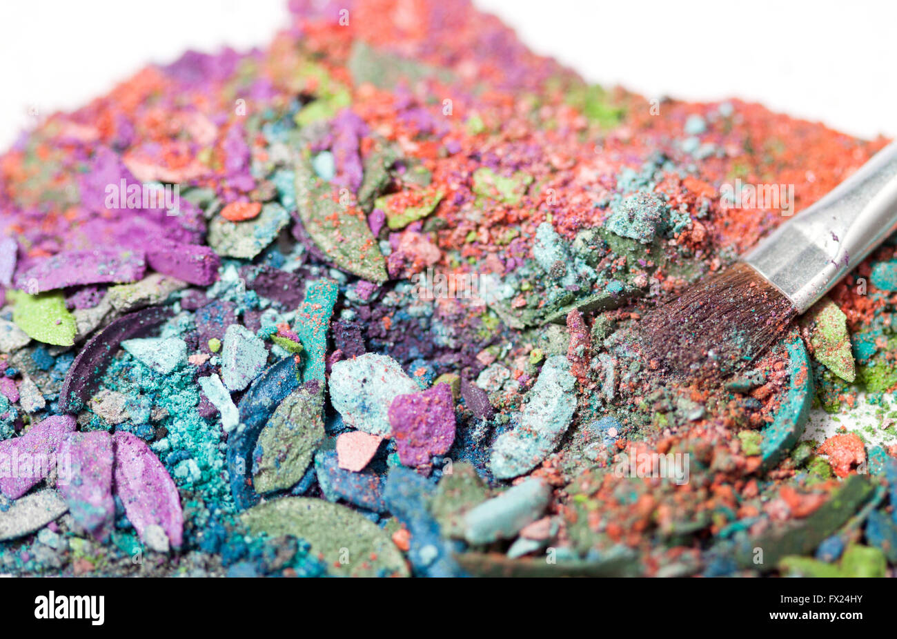 broken eye shadow Stock Photo - Alamy