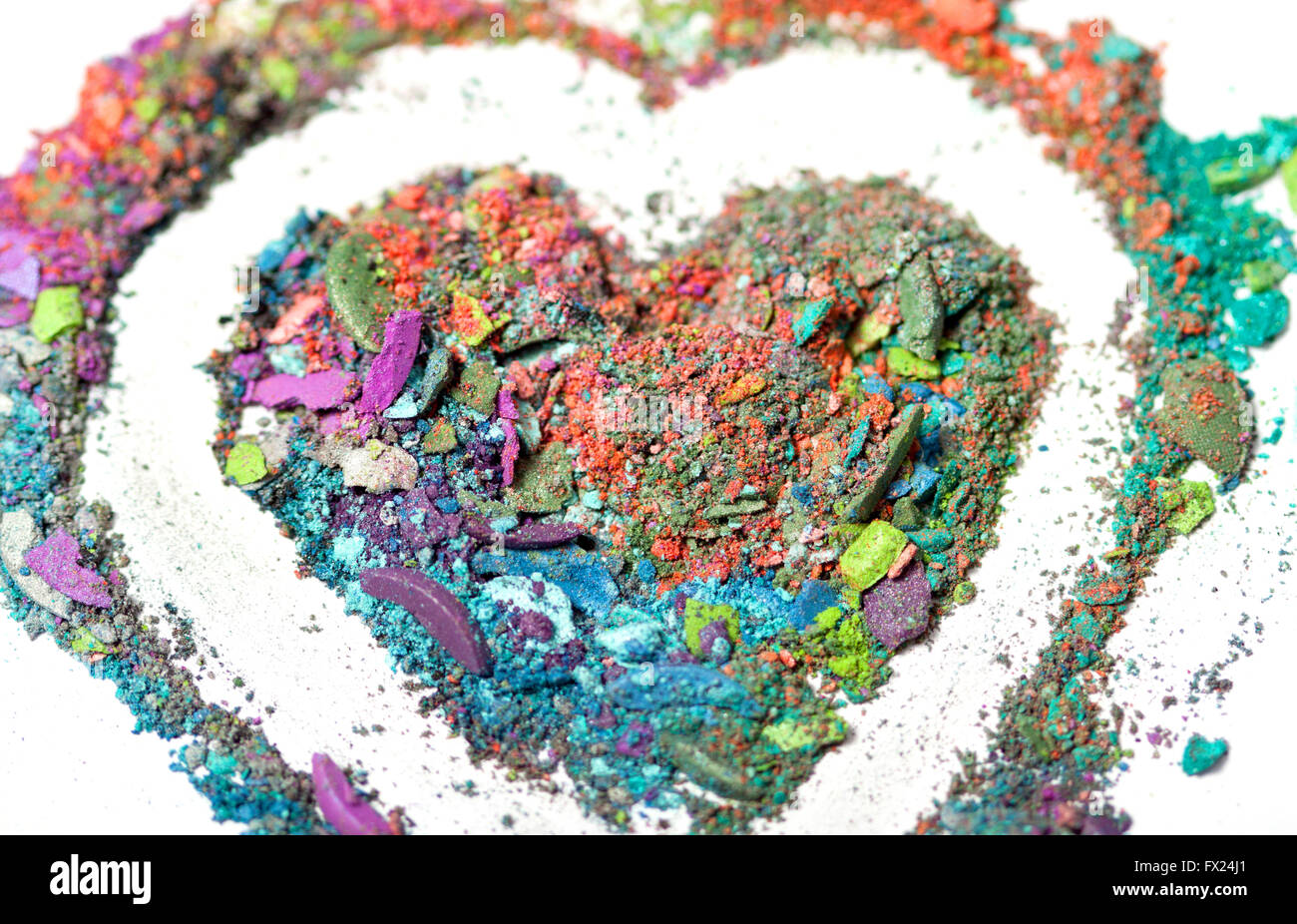 broken eye shadow Stock Photo - Alamy