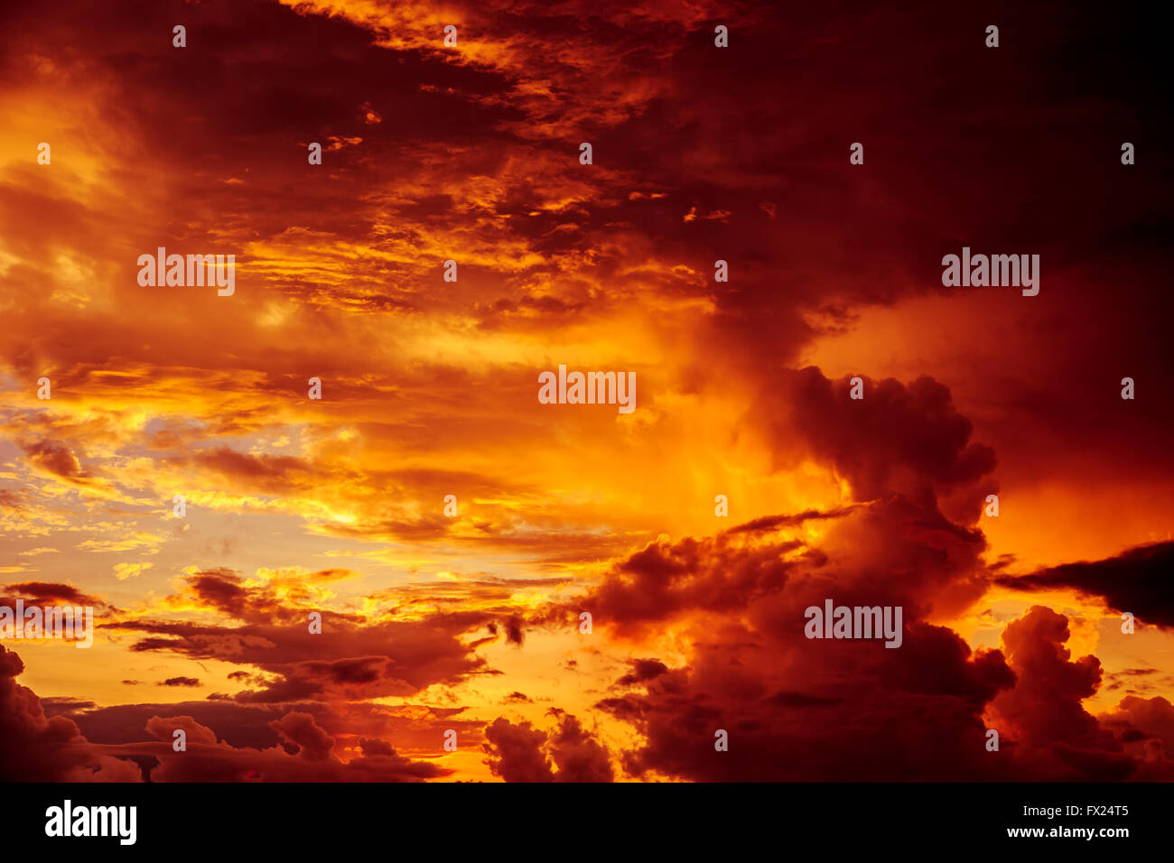 Magic Unreal Colorful Sky at Sunrise Stock Photo - Alamy
