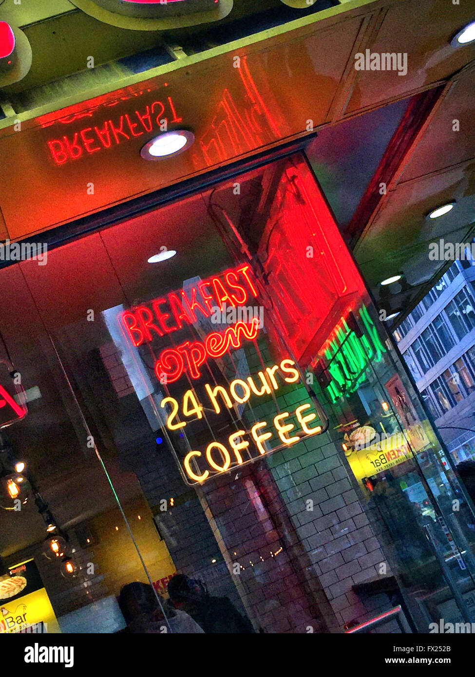 Fluorescent light blue neon square hi-res stock photography and images ...