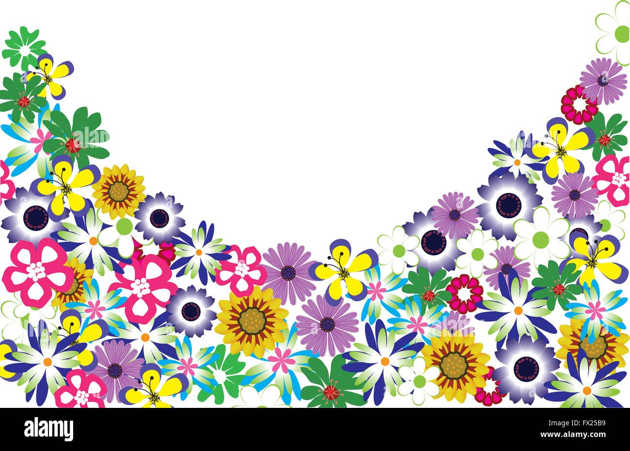 vector illustration of floral background Stock Vector Image & Art - Alamy