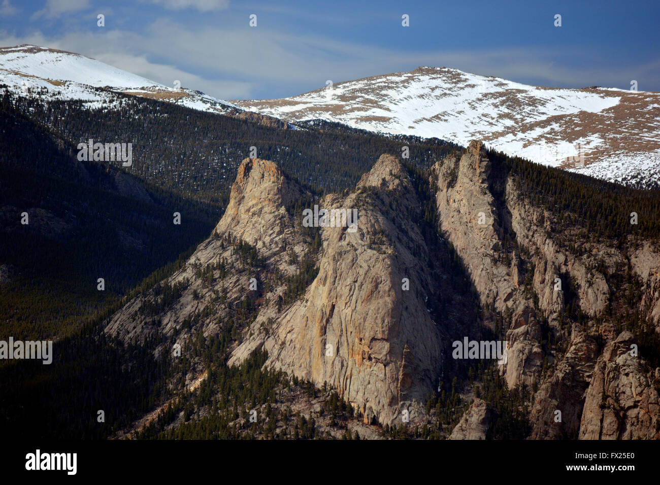 Lumpy Ridge Mountains Over Estes Park Colorado Stock Photo - Alamy