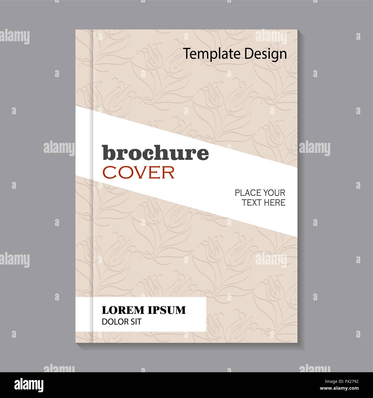 Floral brochure cover design Stock Vector Image & Art - Alamy
