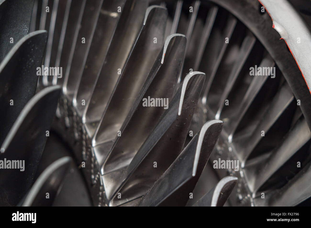 Detailed exposure of a turbo jet engine Stock Photo - Alamy