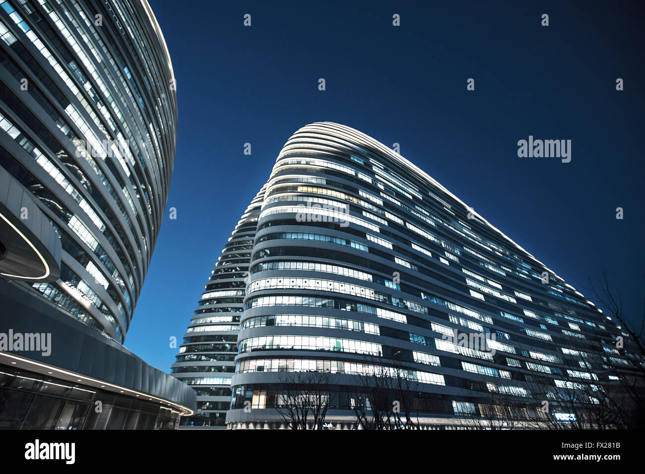 Wangjing night view hi-res stock photography and images - Alamy
