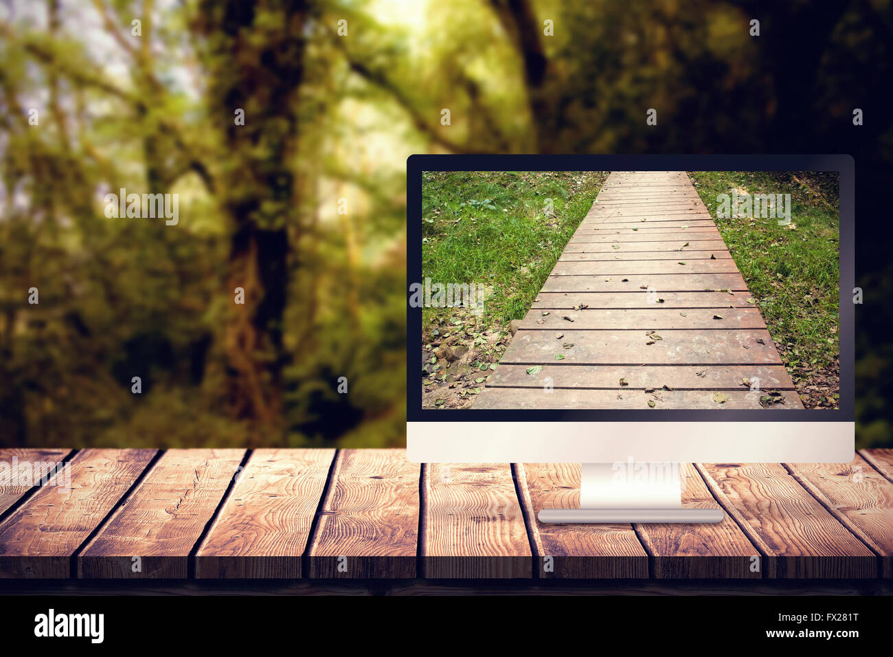 Composite image of computer screen Stock Photo - Alamy