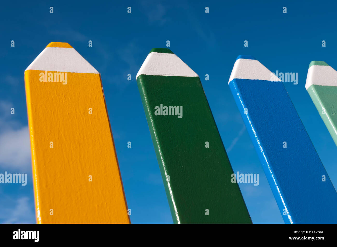 Pencil fence hi-res stock photography and images - Alamy