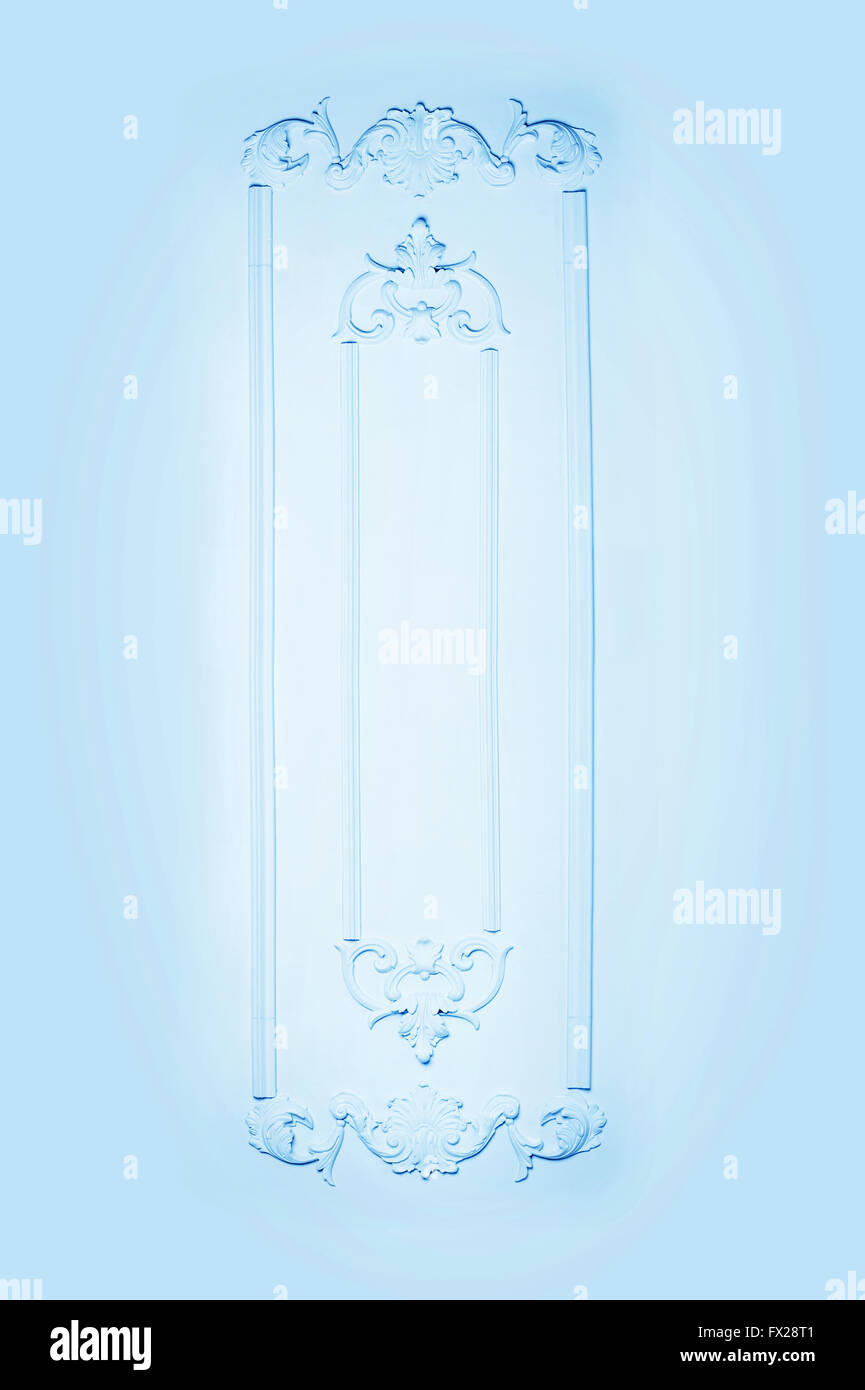 architectural element of decor moldings on wall frame Stock Photo - Alamy