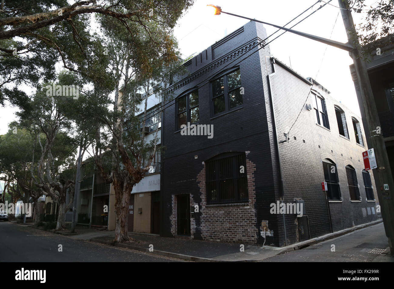 Buildings on Pine Street, Chippendale, Sydney Stock Photo - Alamy
