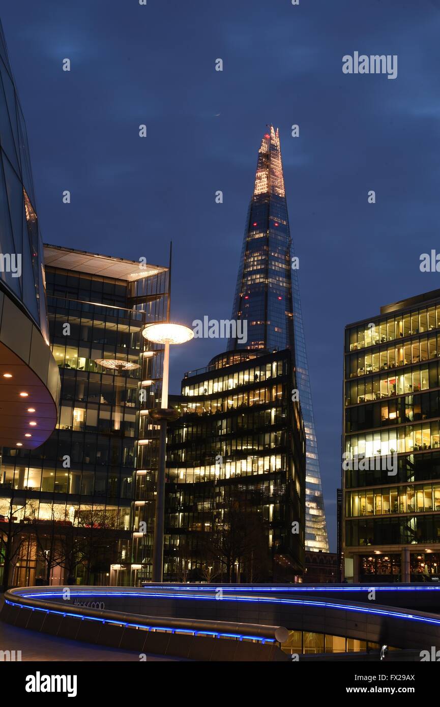 Shard, shard of glass, London Bridge quarter Stock Photo - Alamy