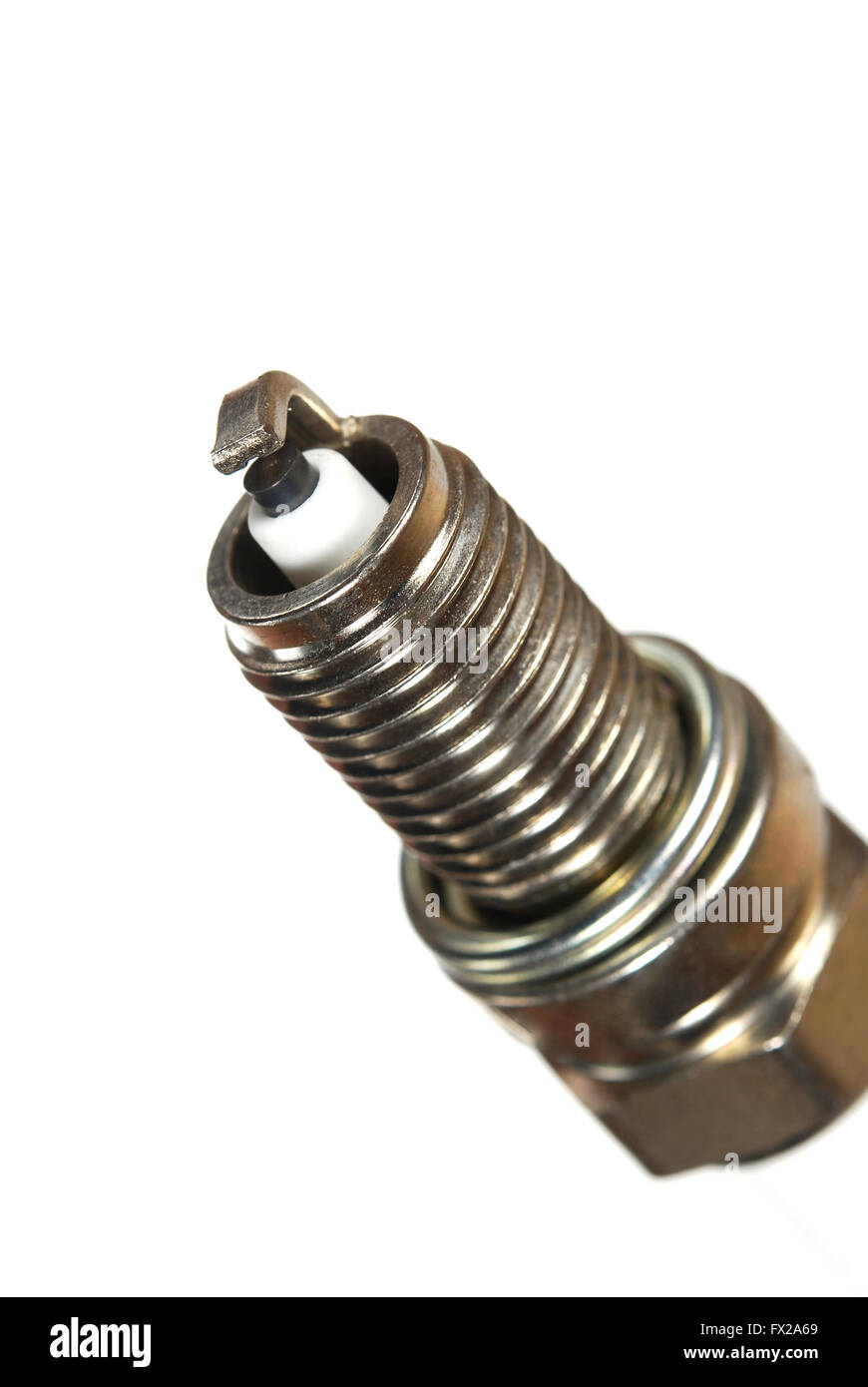 spark plug isolated on the white background Stock Photo - Alamy