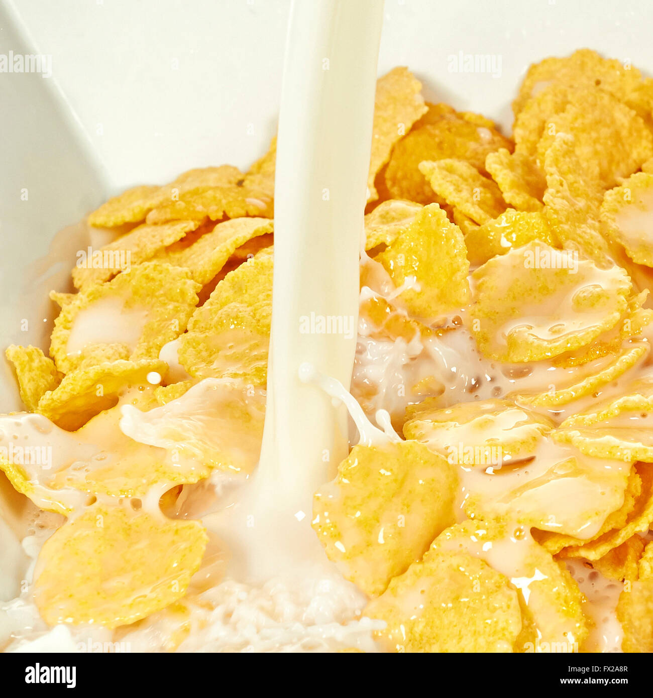 Healthy cornflakes breakfast on hi-res stock photography and images - Alamy