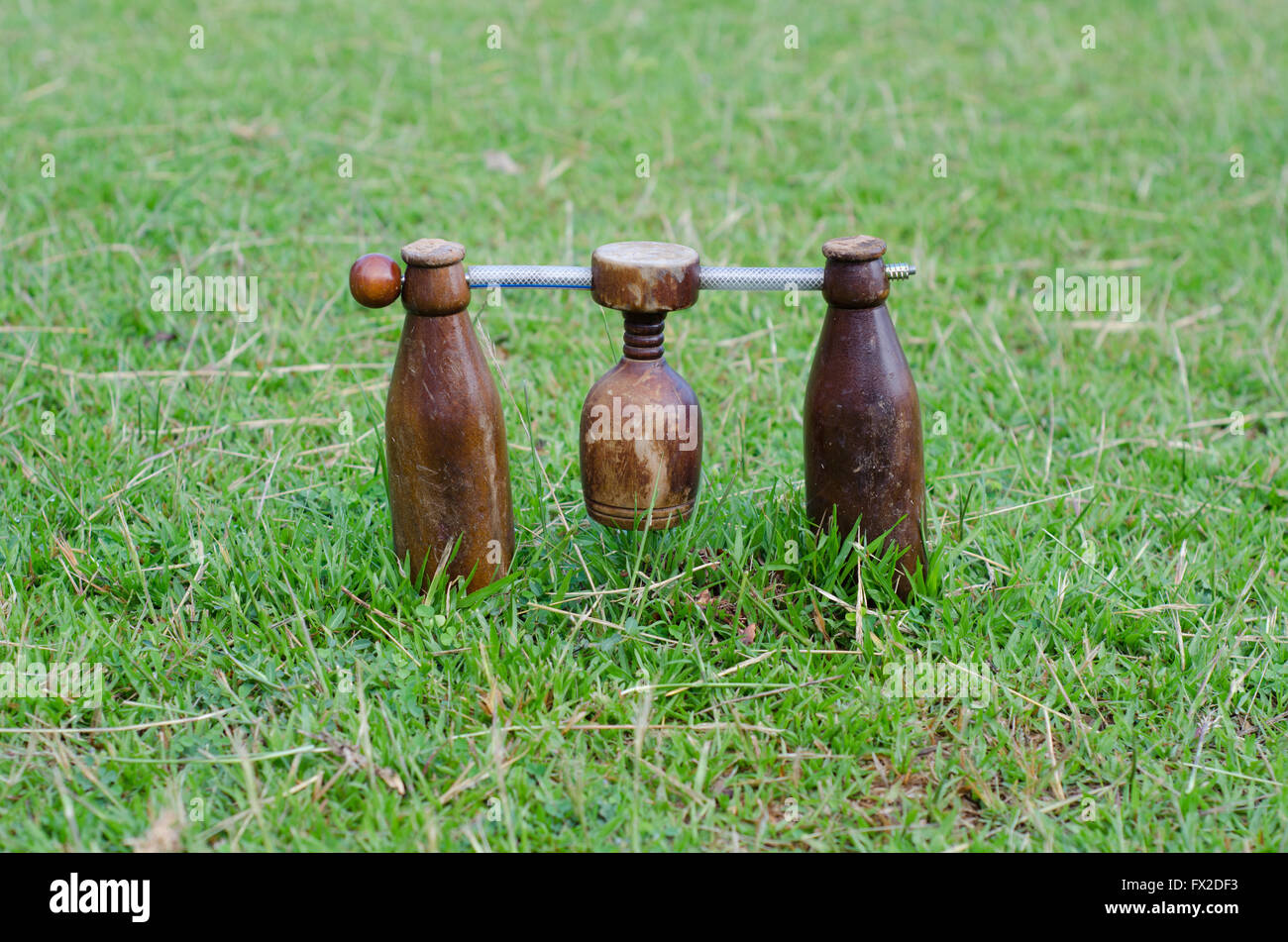 Wood ball, or Woodball sport that originated in Korea Stock Photo - Alamy