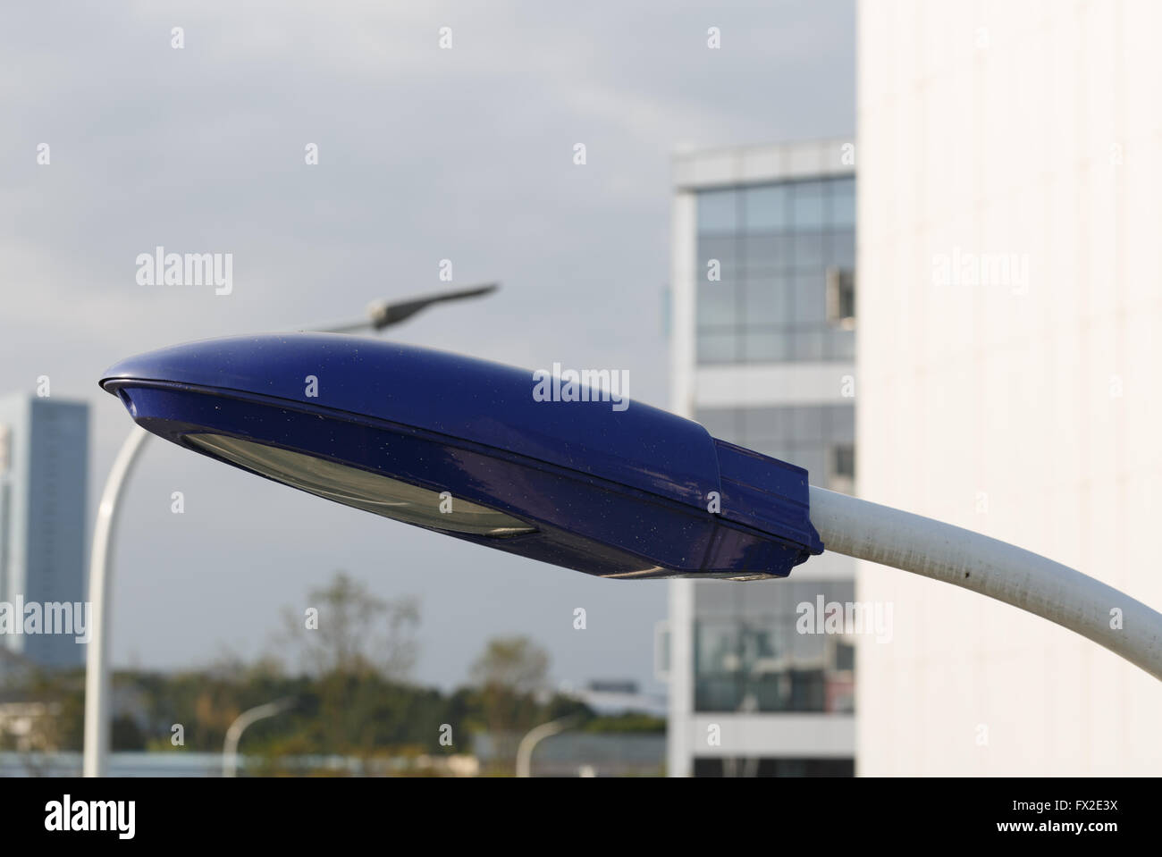 The close up of an outdoor LED street lamp Stock Photo - Alamy