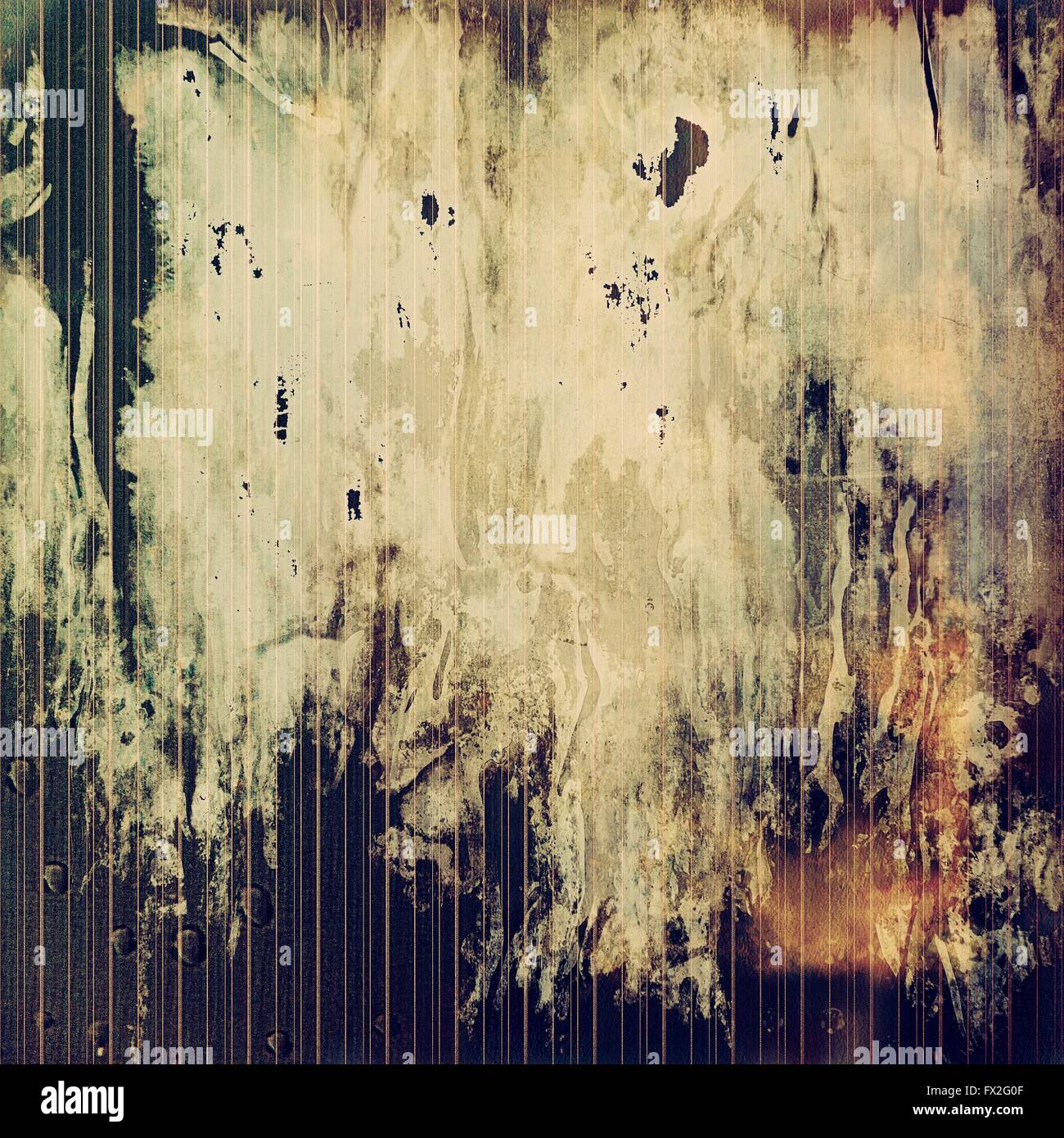 Grunge texture with retro design elements. With different color ...