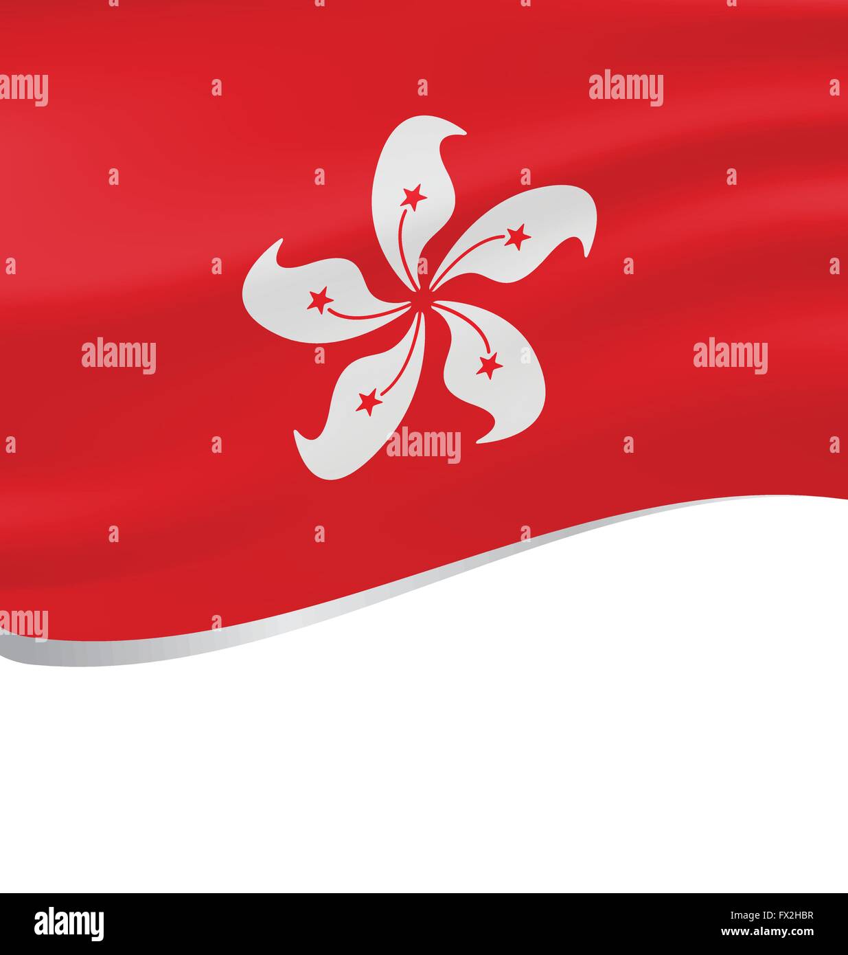 Hong kong waving flag background Stock Vector Images - Alamy