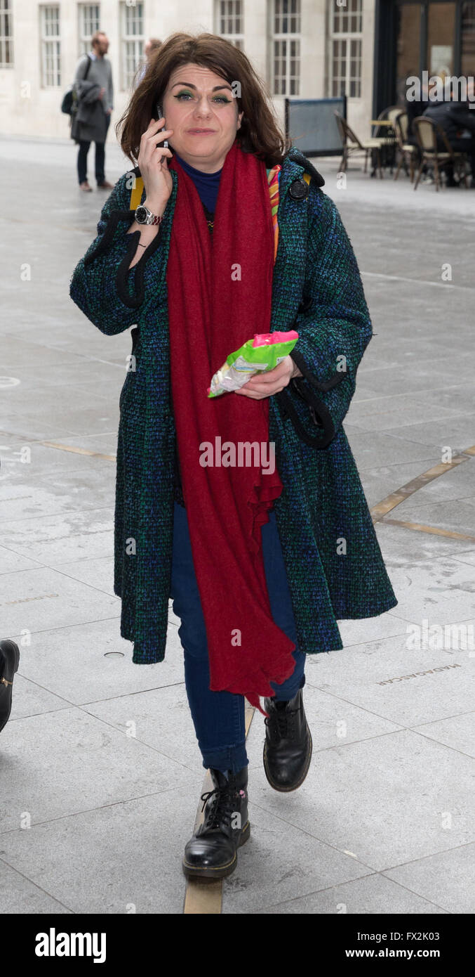 Celebrities at the BBC Studios Featuring: Caitlin Moran Where: London ...