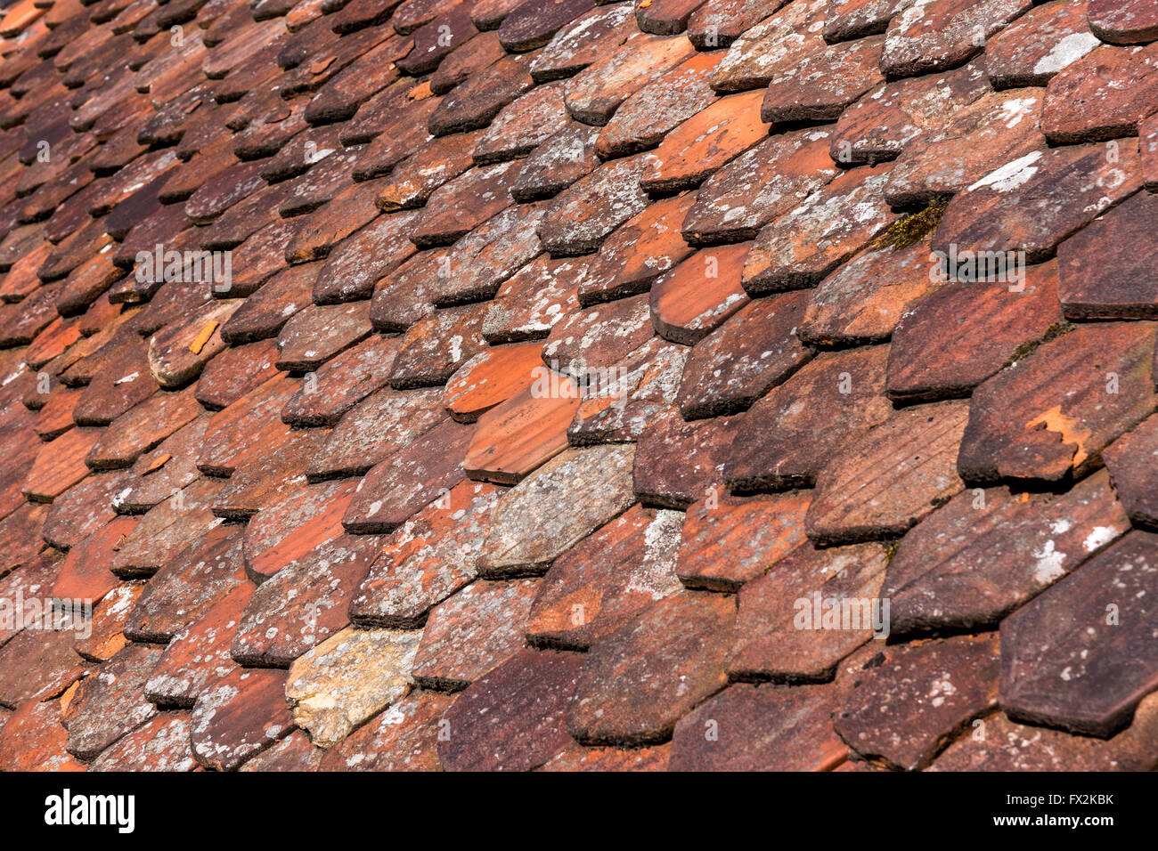 old roof shingles texture for a background Stock Photo - Alamy