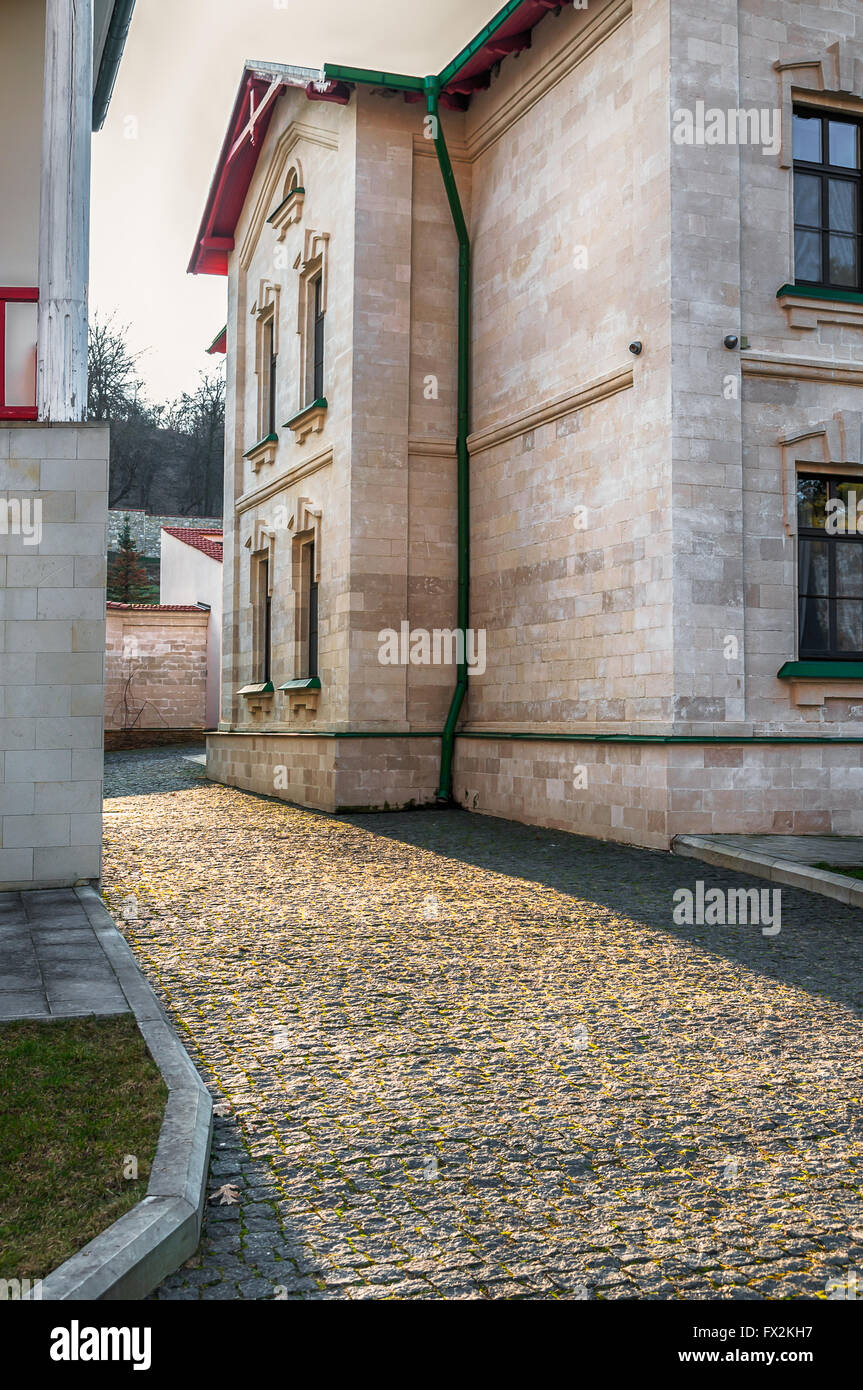 Street in old historic town, Moldova Stock Photo - Alamy