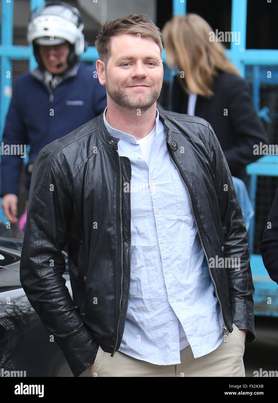 Brian McFadden and Keith Duffy outside ITV Studios Featuring: Brian McFadden, Keith Duffy Where ...