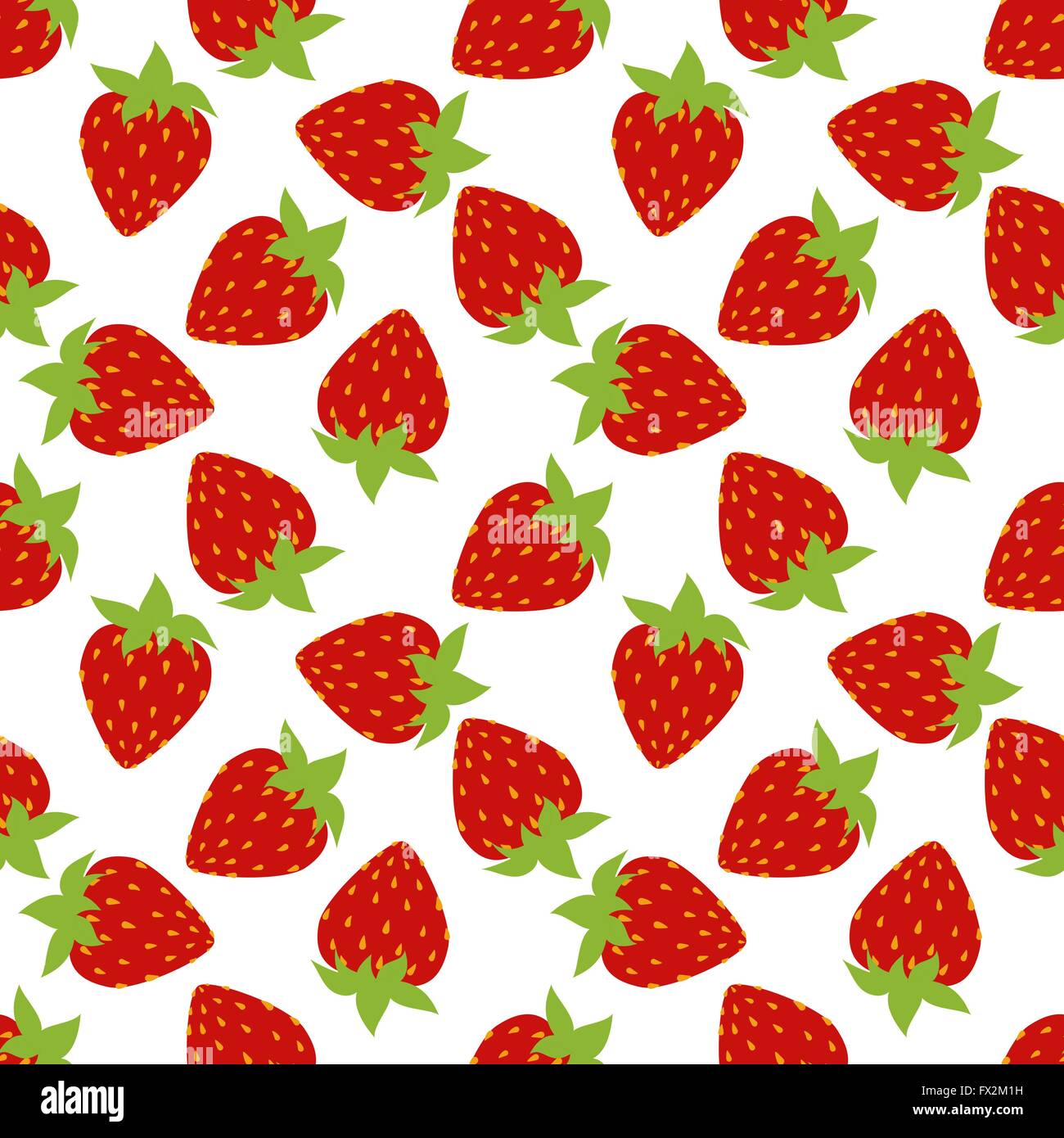 seamless of red strawberries Stock Vector Image & Art - Alamy