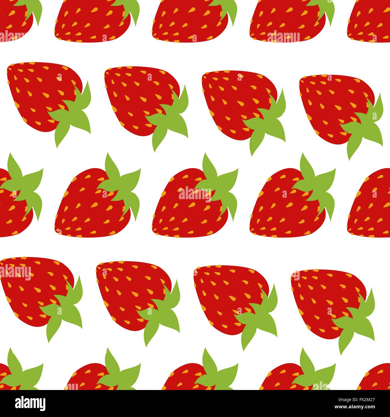 seamless of red strawberries Stock Vector Image & Art - Alamy