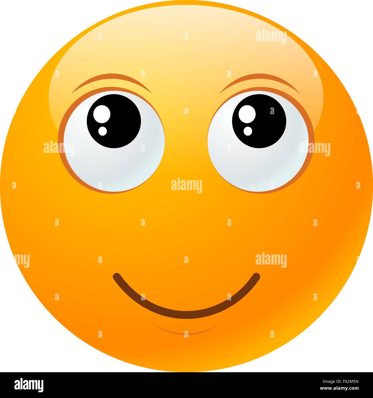 yellow round emoticon Stock Vector Image & Art - Alamy