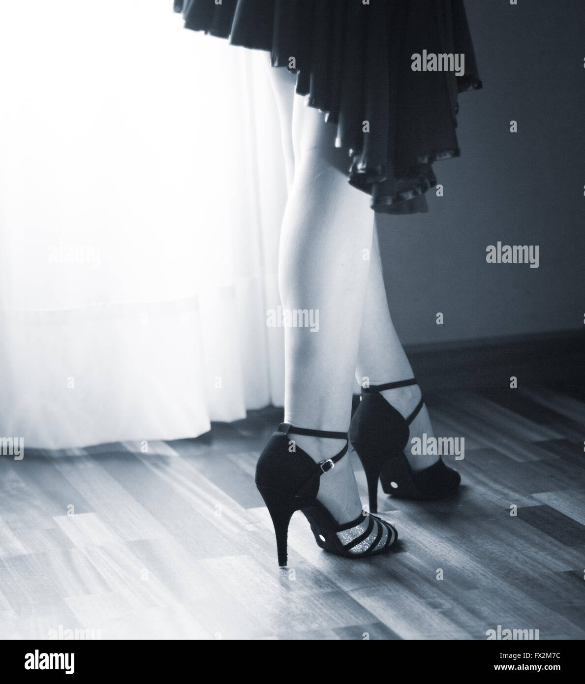 Female ballroom, standard, sport dance, latin and salsa dancer feet and ...