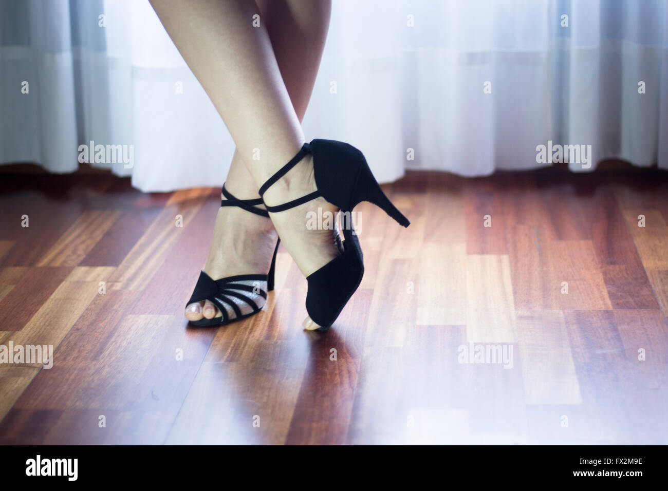 Female ballroom, standard, sport dance, latin and salsa dancer feet and ...