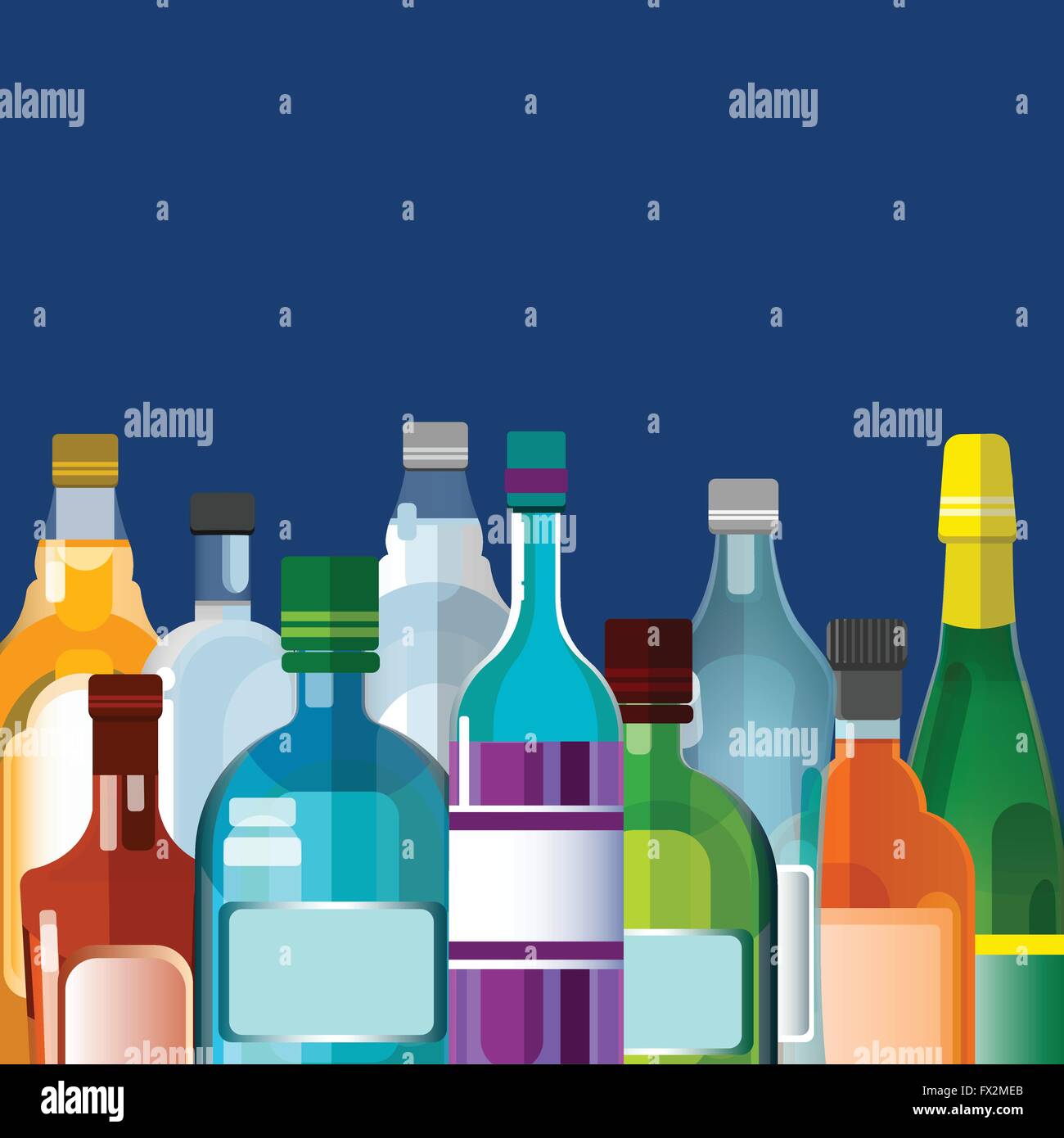 Set absinthe drink glass Stock Vector Images - Alamy