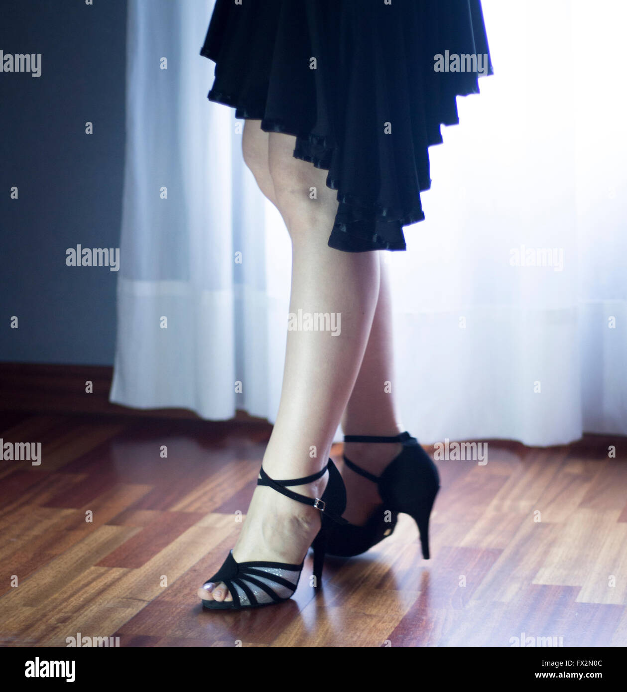 Female ballroom, standard, sport dance, latin and salsa dancer feet and ...